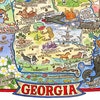 Georgia on My Mind Map Lettering Illustration Wall Art Print - 11x14 - Etsy