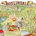 Roslindale Boston Massachusetts Neighborhood Map Art Print 8" X 10" - Etsy