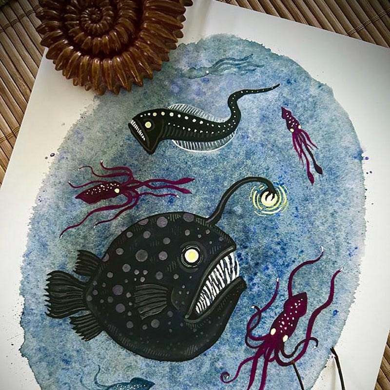 Fish Art Print8x10 - Etsy
