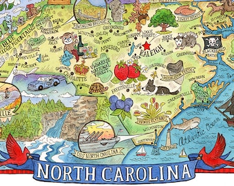 Inner Banks Map - Etsy