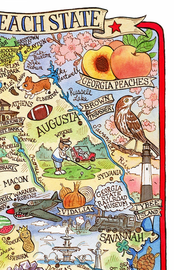 Georgia tourism map 60 photos - Morilly.com