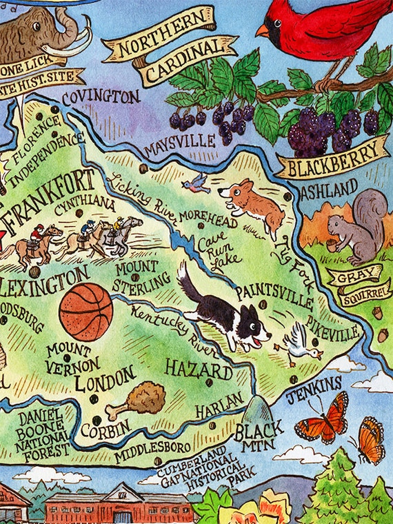 Kentucky tourist attractions map 60 photos - Morilly.com