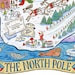 Christmas North Pole Map Art Print 8x10 - Etsy
