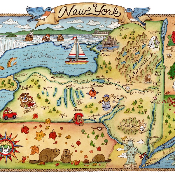 State Map Art Print - Etsy