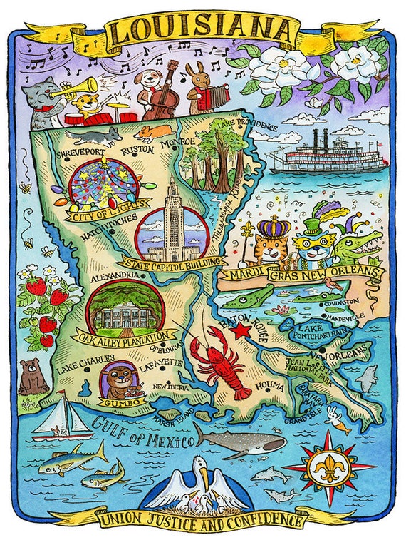 Louisiana tourist attractions map 60 photos - Cappadociaconcepttour.com