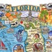 Florida State Map 11"x 14" Art Print - Etsy