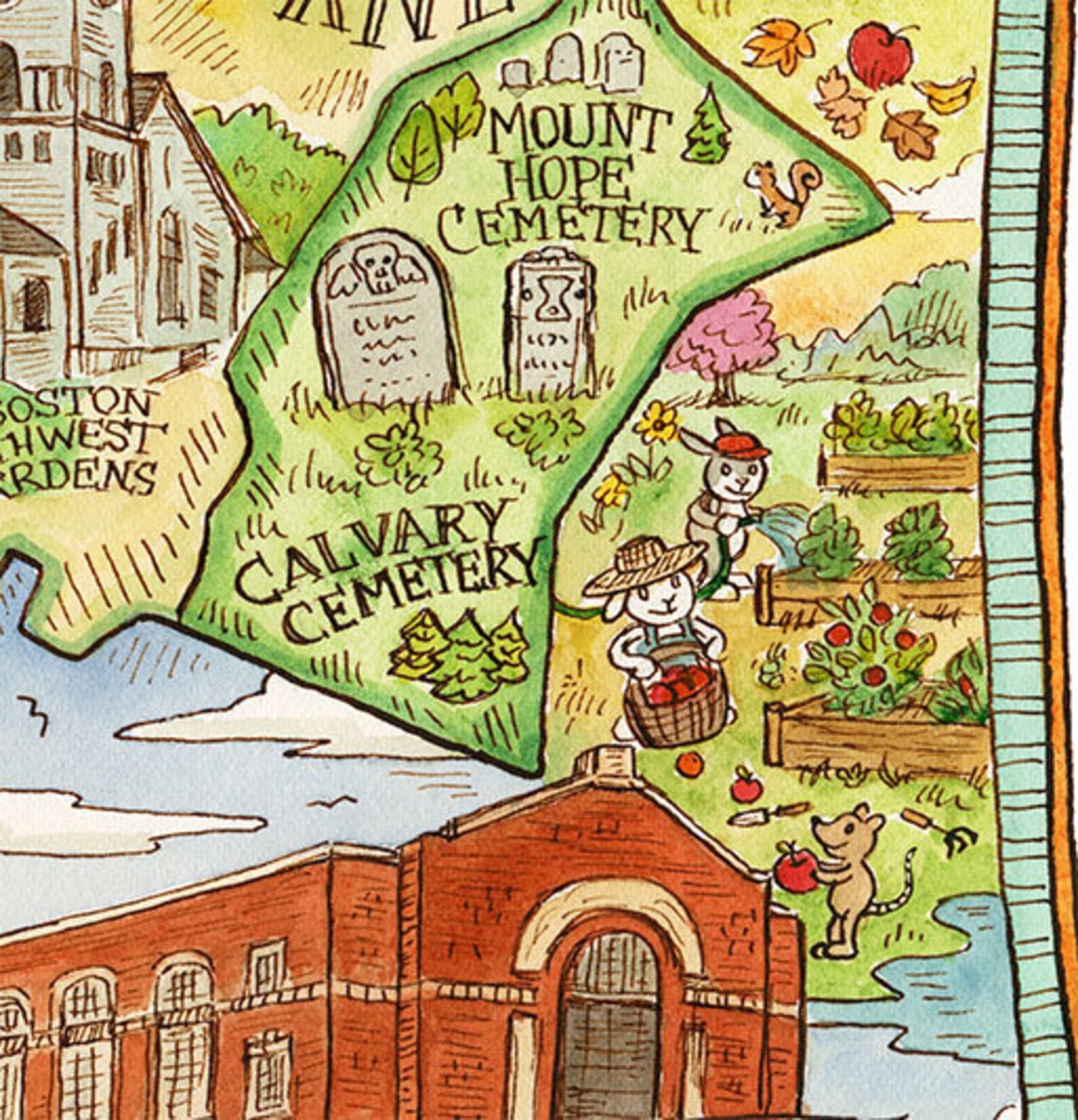 Roslindale Boston Massachusetts Neighborhood Map Art Print - Etsy Hong Kong