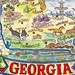 Georgia Map Art Print 11x 14 - Etsy
