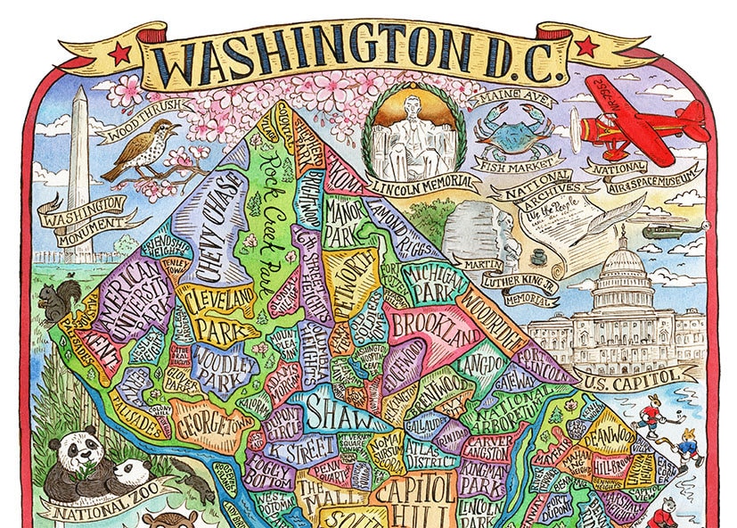 Dc Neighborhood Boundaries Map Bad Areas Of Washington Dc Map