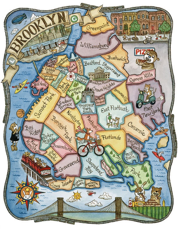 Mapa Del Barrio De Brooklyn Faire: Plataforma Online De Venta Al Por