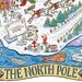 Christmas North Pole Map Art Print 11 X 14 - Etsy
