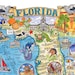Florida State Map 16"x 20" Art Print - Etsy