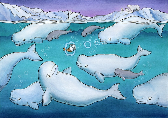 Beluga Whale Art