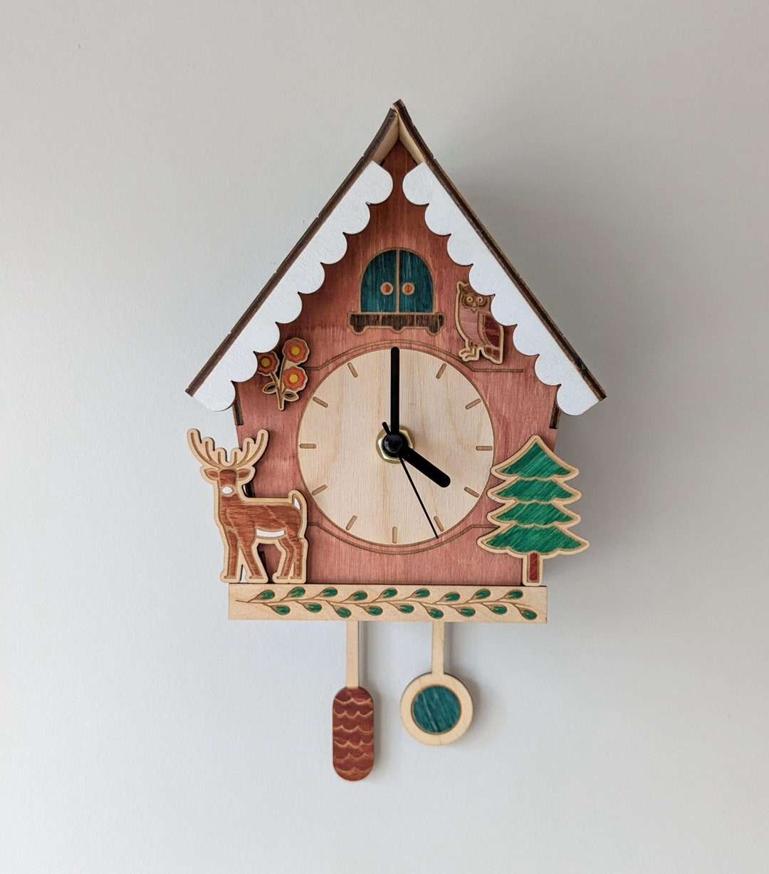 Cuckoo Clock Laser Cut File Digital Download SVG and Other File Types ...