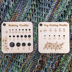 Knitting Tool Squares, Small Yarn Gauge, Wraps per Inch, Swatch Gauge ...