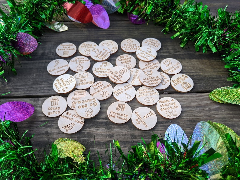 Christmas Activities 30 Tokens Digital Download, SVG and Other File ...