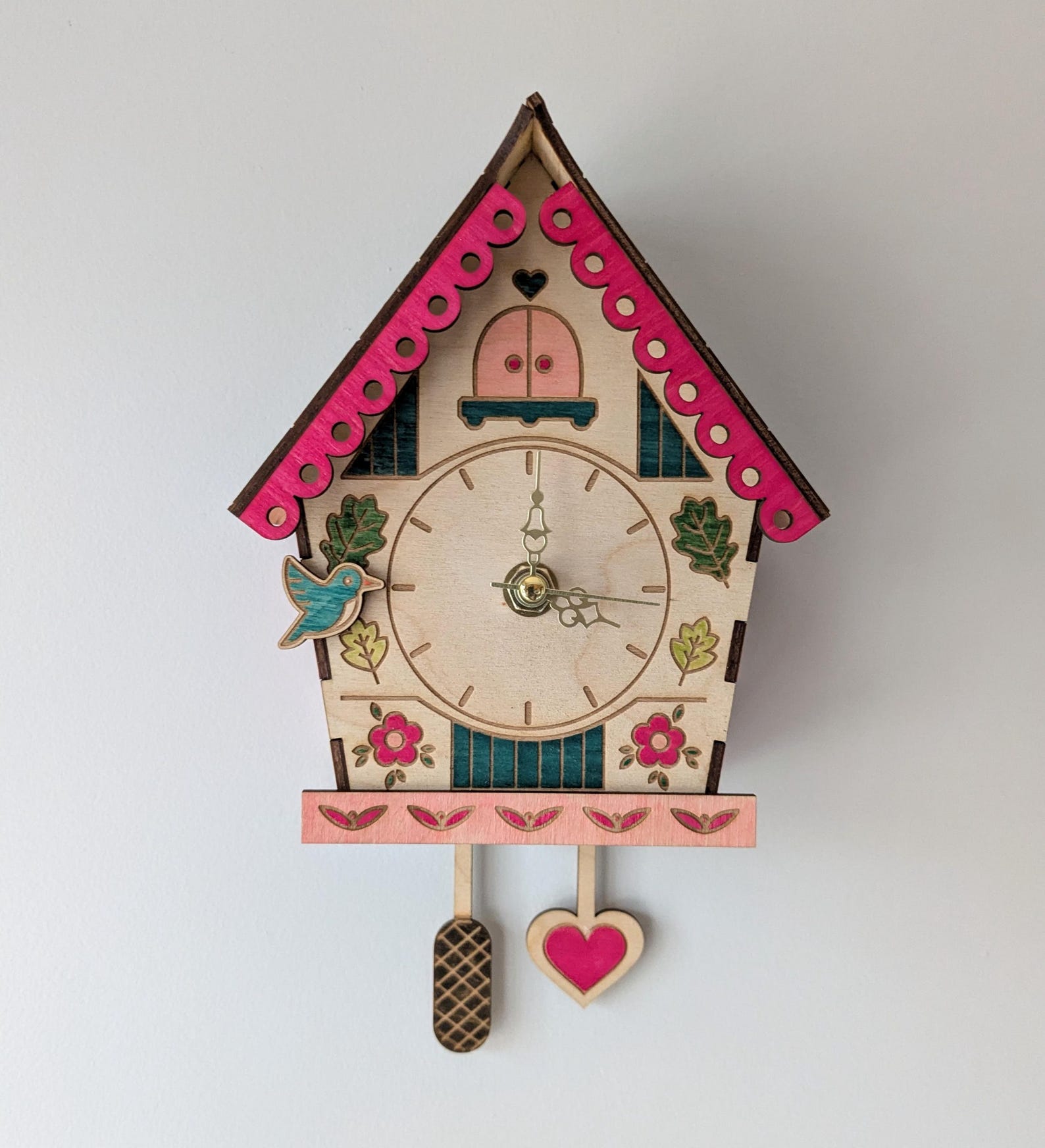 Cuckoo Clock Laser Cut File | Digital Download SVG and Other File Types ...
