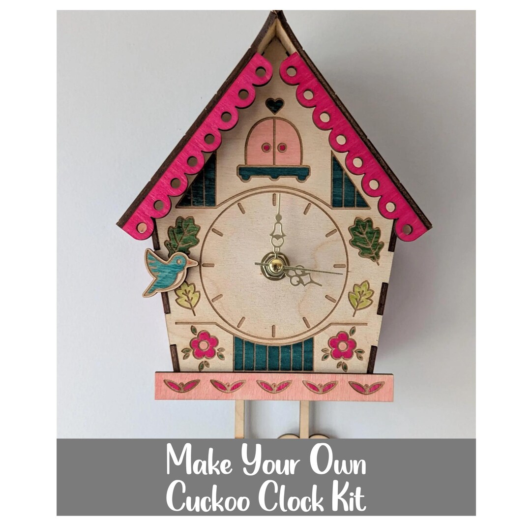 Cuckoo Clock Kit - Make Your Own DIY Wooden Wall Clock Kit - Etsy