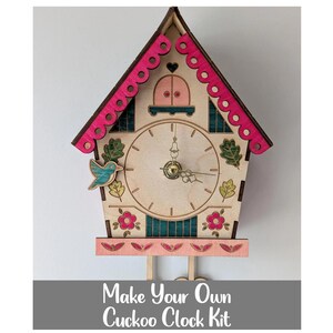 Cuckoo Clock Kit - Make Your Own DIY Wooden Wall Clock Kit - Etsy