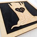Initial Tree Wood Sign Laser Cut Wood Sign With Heart and Initials ...