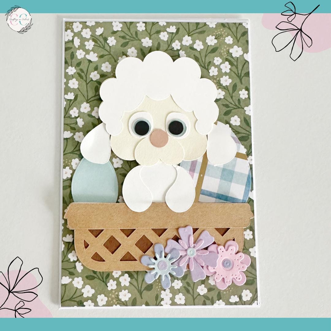 Little Lamb Card | Easter Card | Celebration Card | 3D Handmade ...