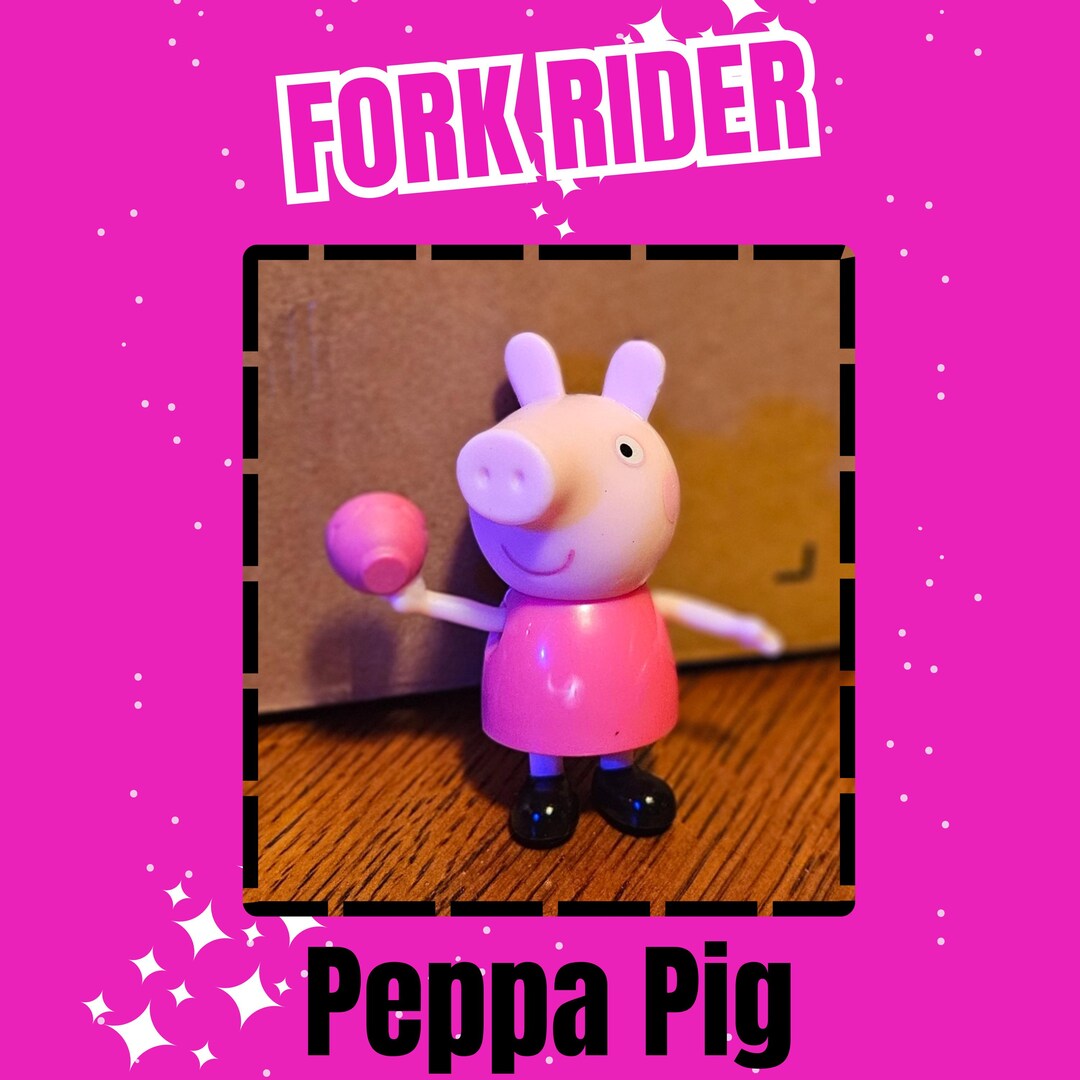 Peppa Pig Fork Rider for Bicycles, Bicycle Accessory, Bike Attachment ...
