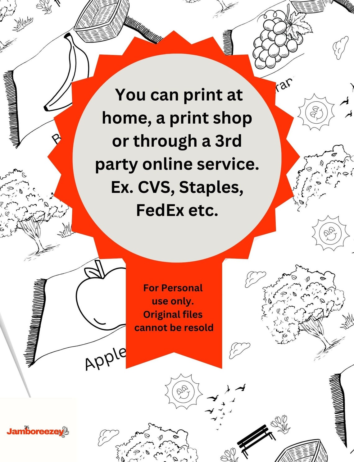 Printable Language Learning Coloring Book Pages. Learn German; Fruits ...