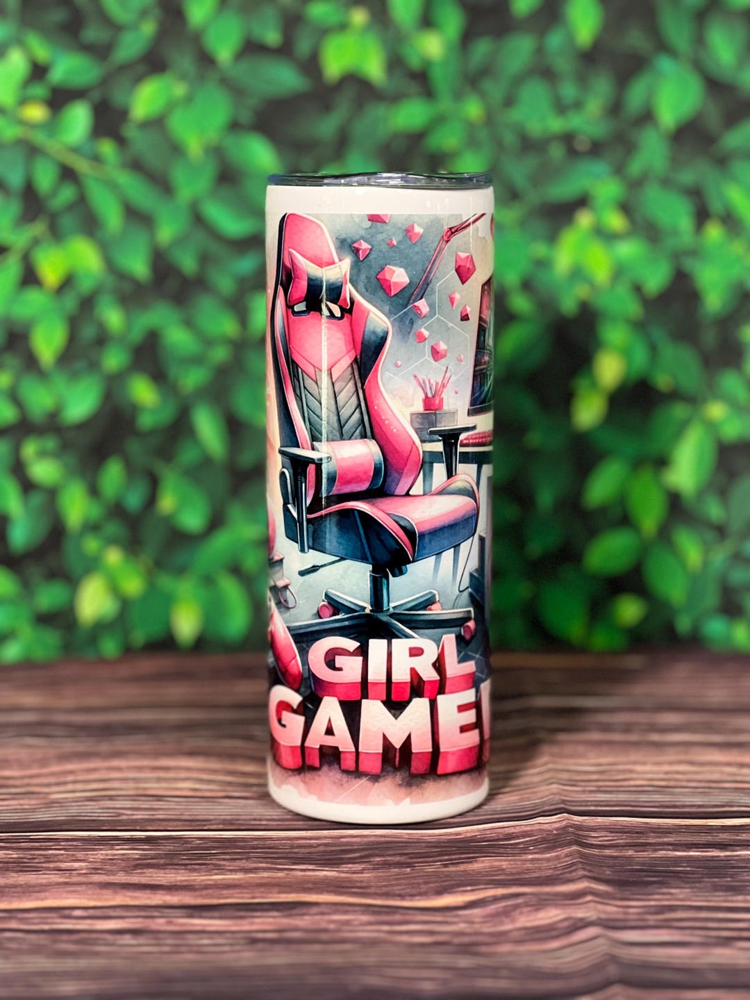 Skinny Tumbler 20 Oz / Girl Gamer - Etsy