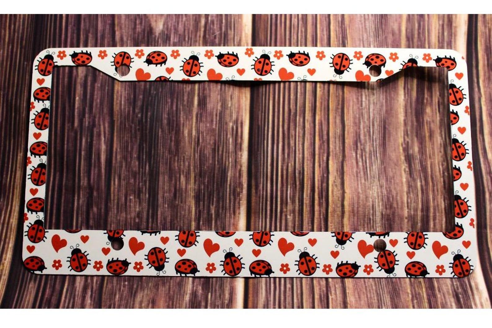 License Plate Frame Set / Ladybug Love - Etsy