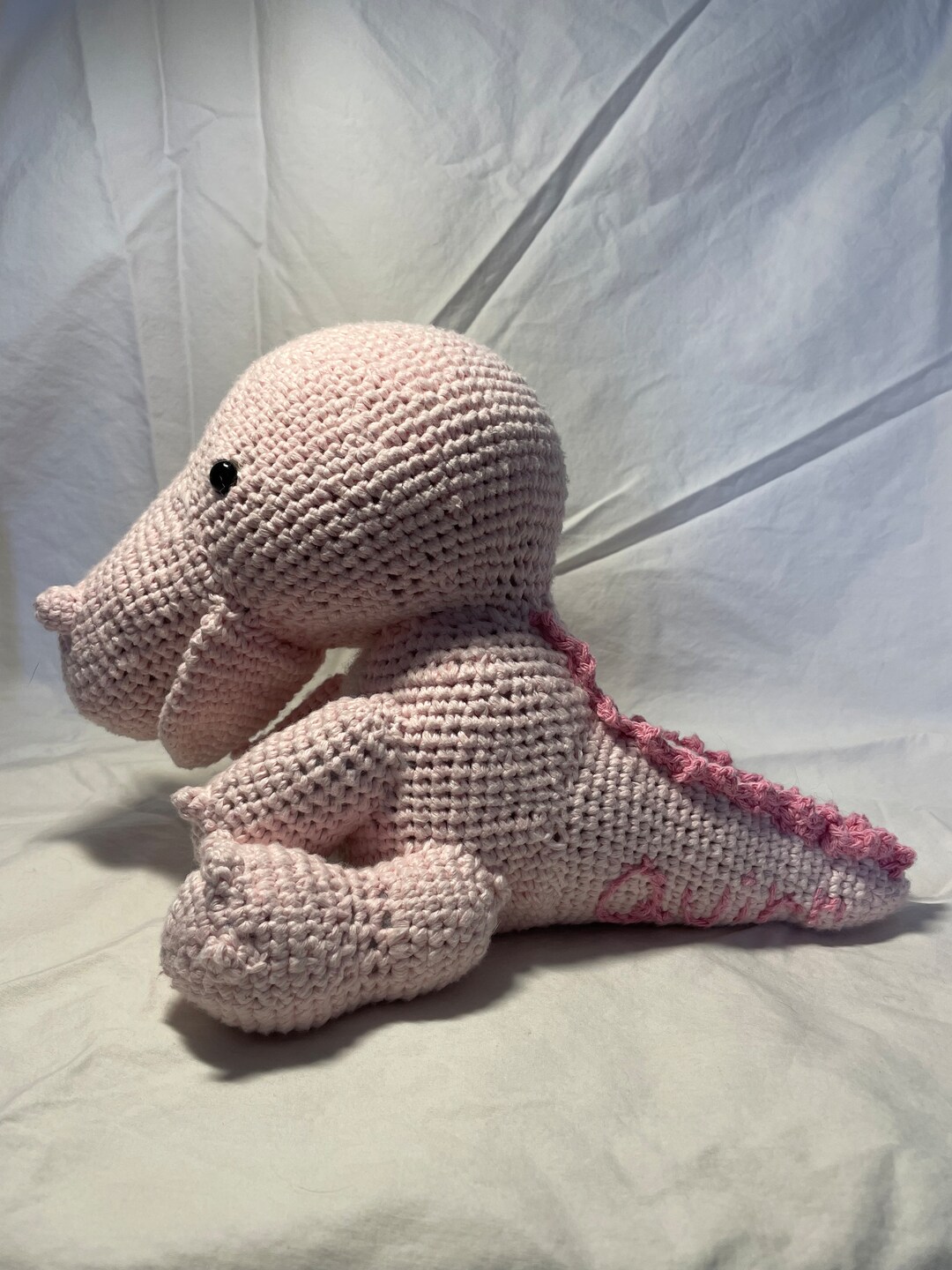 Adorable Pink Stuffed Crocodile crochet - Etsy