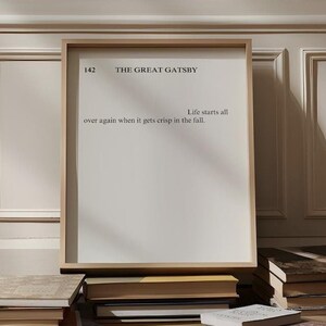 Life Starts All Over Again When It Gets Crisp in the Fall Print | F ...