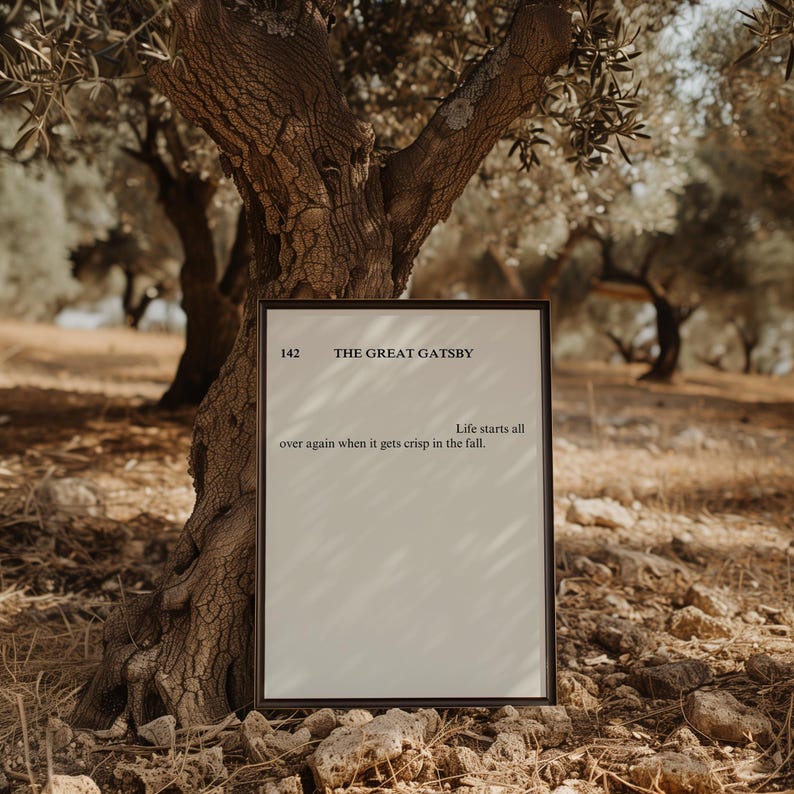 Life Starts All Over Again When It Gets Crisp in the Fall Print | F ...