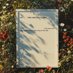 Life Starts All Over Again When It Gets Crisp in the Fall Print | F ...