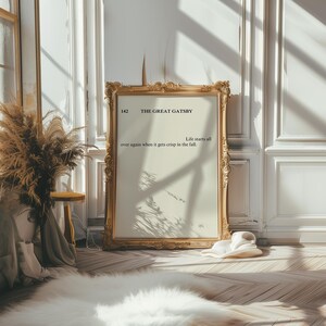 Life Starts All Over Again When It Gets Crisp in the Fall Print | F ...