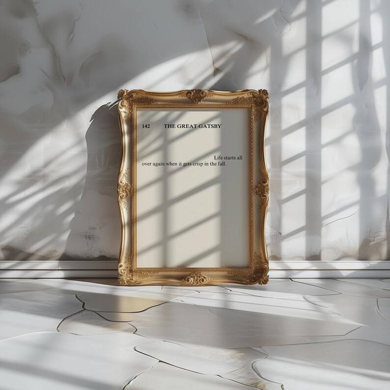 Life Starts All Over Again When It Gets Crisp in the Fall Print | F ...