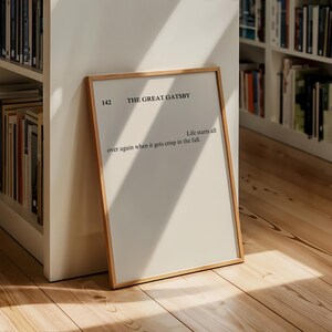 Life Starts All Over Again When It Gets Crisp in the Fall Print | F ...