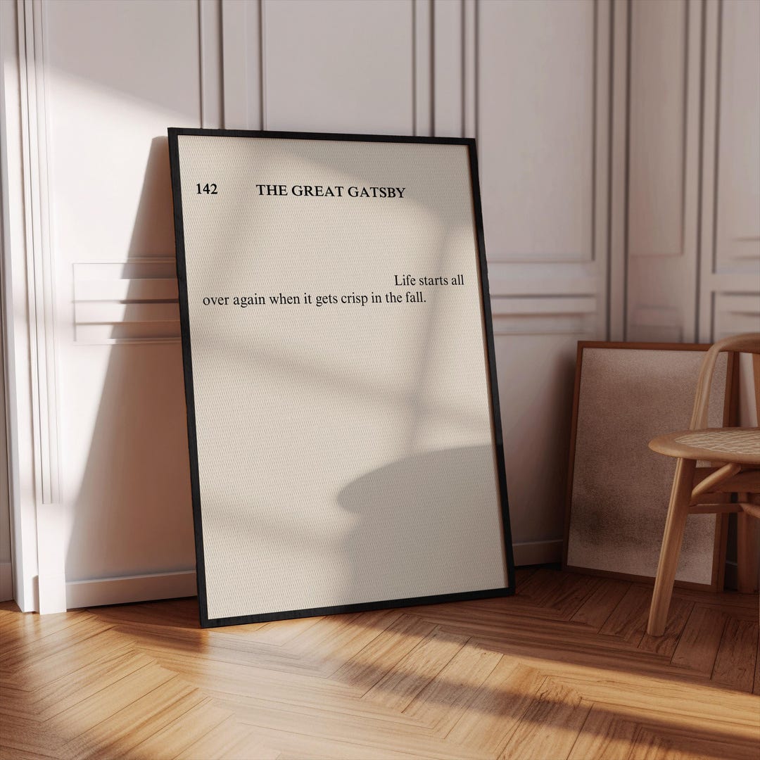 Life Starts All Over Again When It Gets Crisp in the Fall Print | F ...