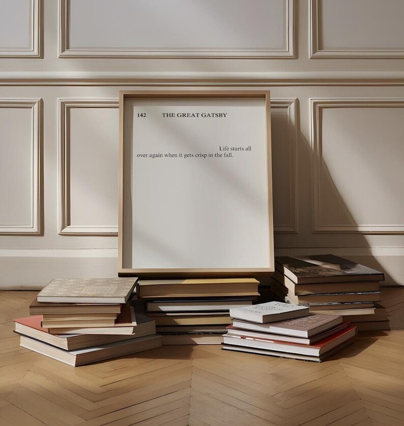 Life Starts All Over Again When It Gets Crisp in the Fall Print | F ...