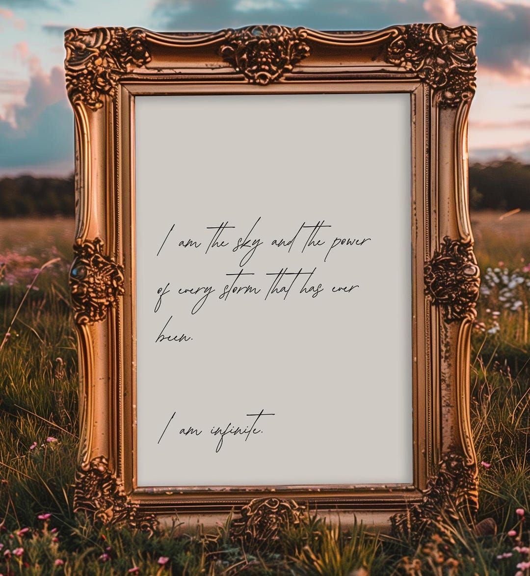 Fourth Wing Printable Wall Art | I Am Infinite Print | Rebecca Yarros ...