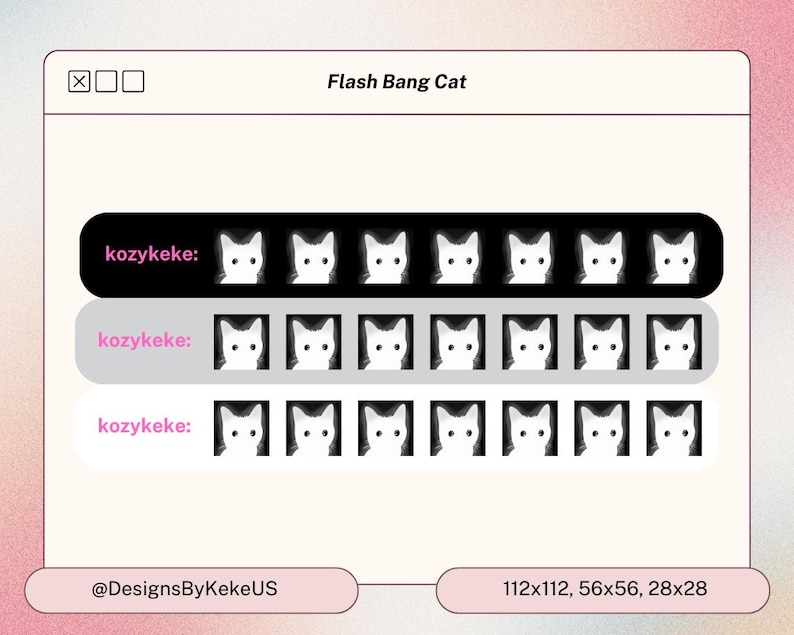 Flashbang Cat Twitch Emote – Funny Meme Cat PNG for Streamers – Discord ...