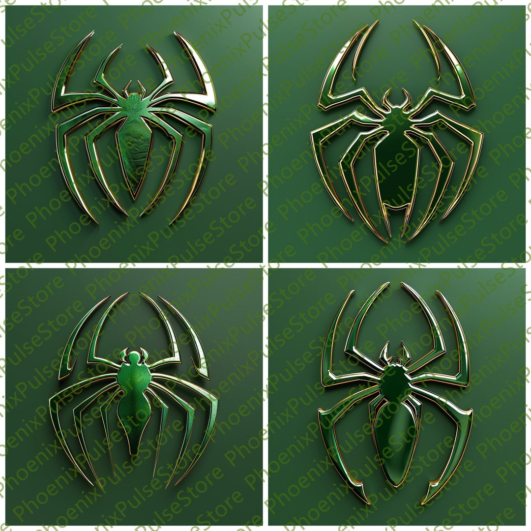 4 Spider-man Logo PNG Files, Spider-man PNG, Cut Files, Instant ...