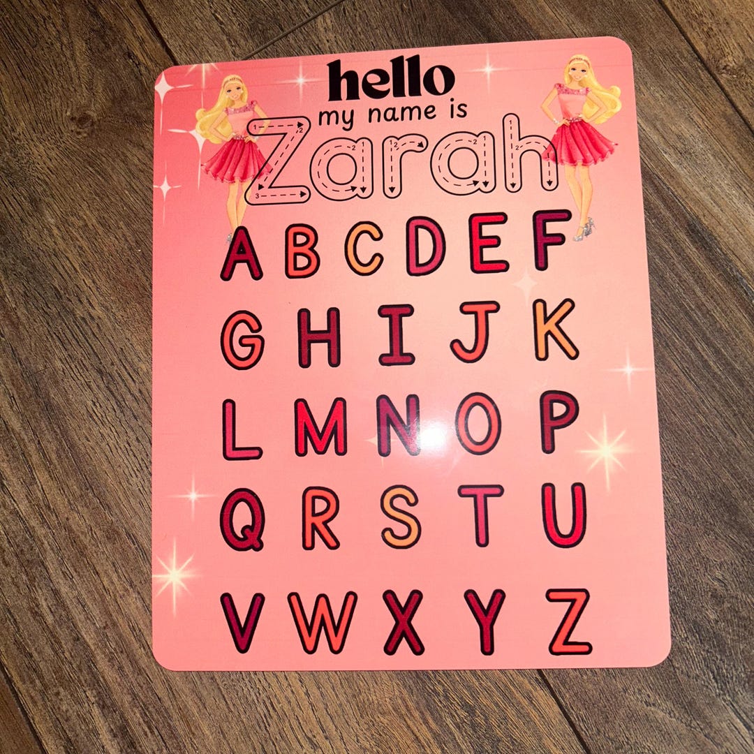 Custom Dry Erase Board - Custom Name - White Board - Customized ...