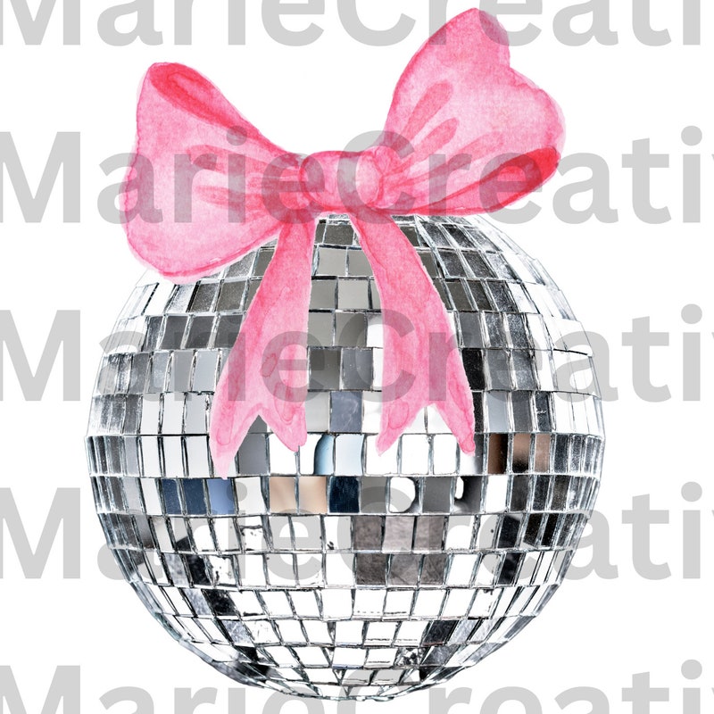 Disco Ball Ribbon Svg - Etsy