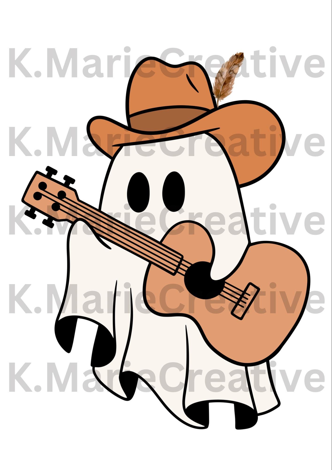 Halloween Fall Cowboy Feather Ghost SVG Png T-shirt Design - Etsy