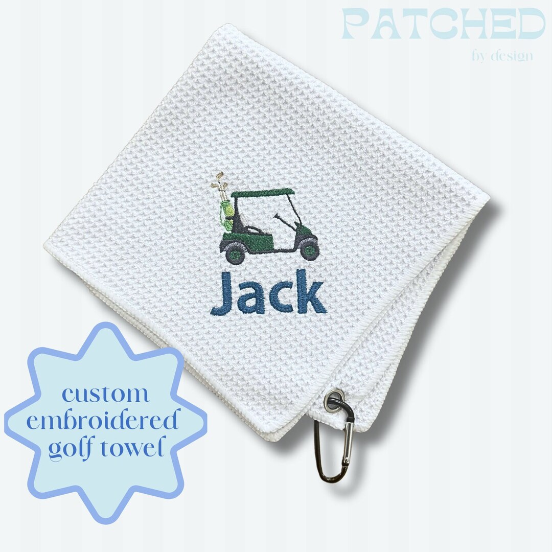 Custom Men’s Golf Towel, Personalized Embroidered Sports Towel ...