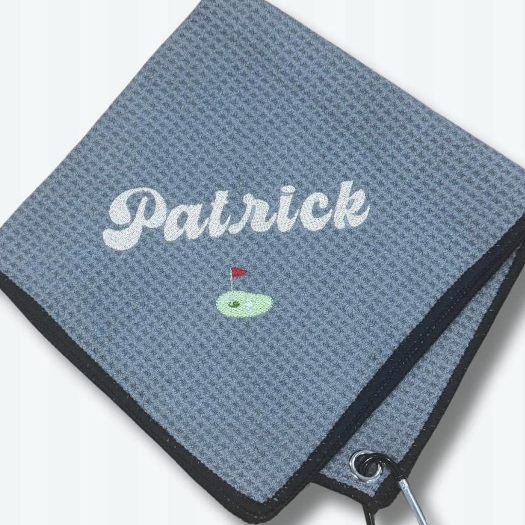Custom Golf Towel, Personalized Embroidered Sports Towel, Microfiber Golf Towel, Golf ...