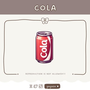 Cola Emote | Channel Points | Twitch, Youtube, Discord | Cute, Kawaii ...