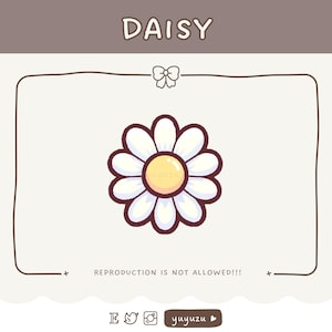 Daisy | Emote | Channel Points | Twitch, Youtube, Discord | Cute ...