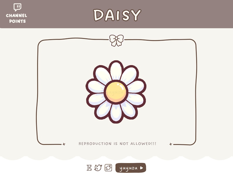 Daisy | Emote | Channel Points | Twitch, Youtube, Discord | Cute ...