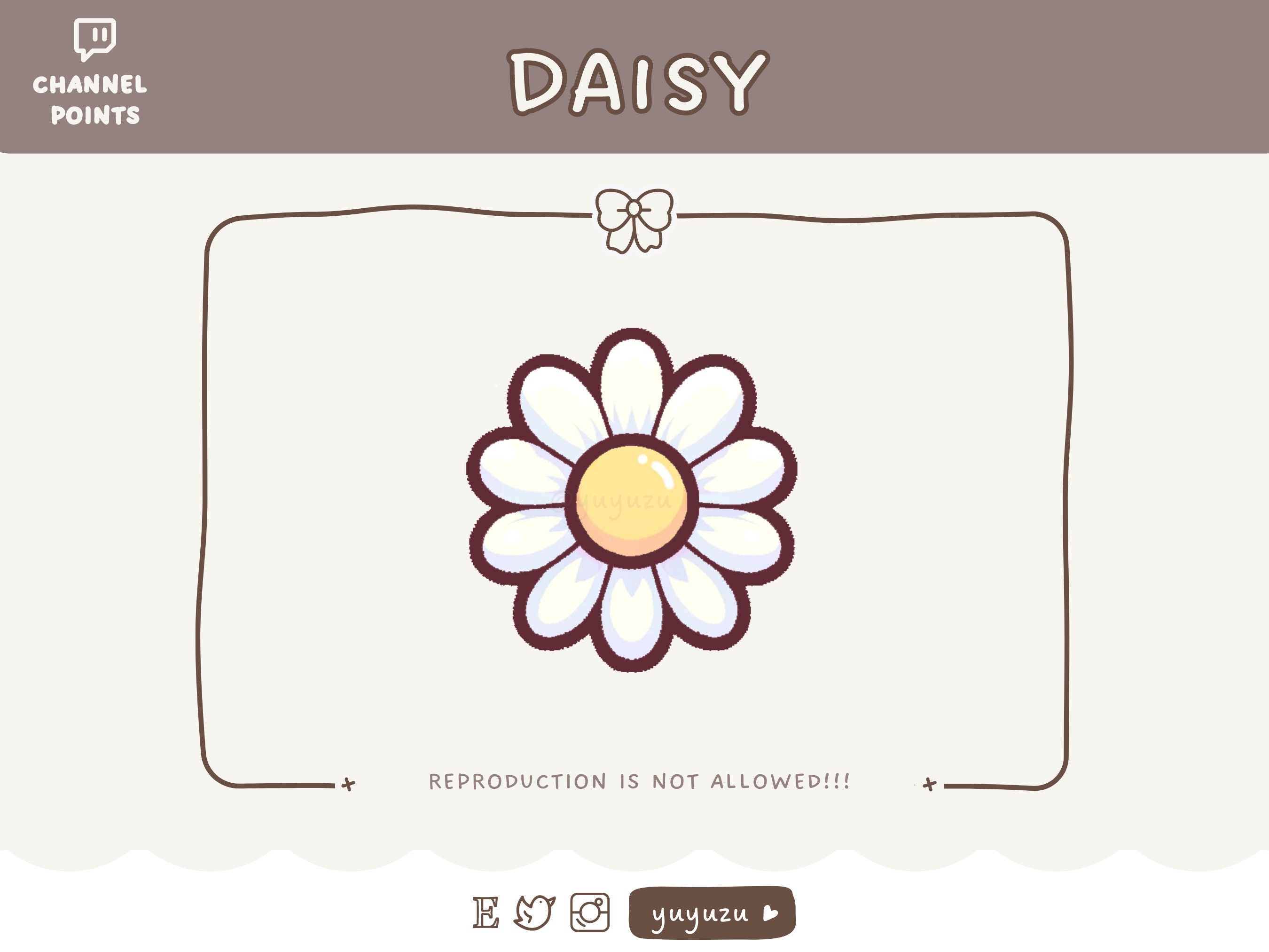 Daisy | Emote | Channel Points | Twitch, Youtube, Discord | Cute ...